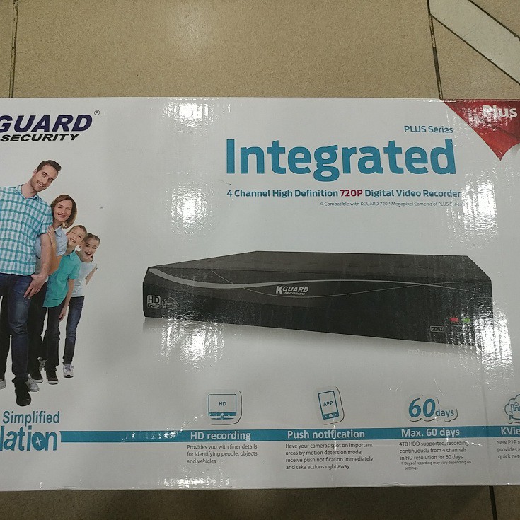 Jual KGUARD Security EL431 4 Channel DVR | Shopee Indonesia