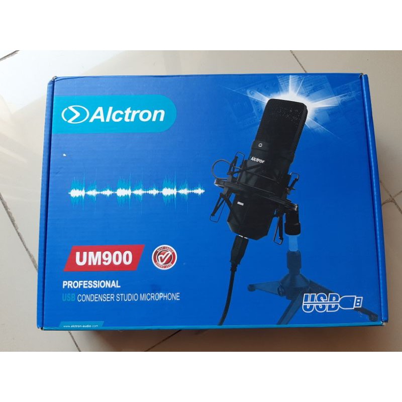 Jual ALCTRON PROFESSIONAL USB CONDENSER MICROPHONE UM900 (KONDISI 99%, TIDAK PERNAH DIPAKAI ...