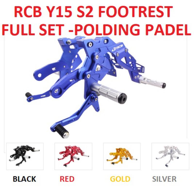 Jual (RCB) RACING BOY S2 FOOTREST FULL SET DENGAN POLDING PADEL ...