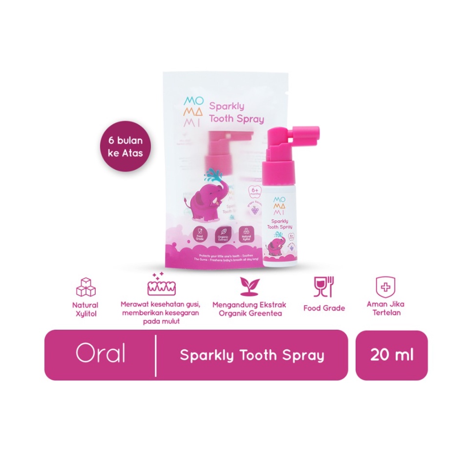 Jual Momami Sparkly Tooth Spray 20ml | Shopee Indonesia
