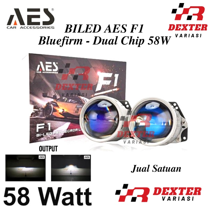 Jual Lampu Projector Biled AES F1 AES 3 Inchi Bluefirm Dual Chip Led 58 ...