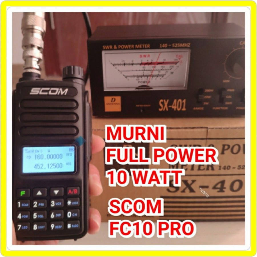 Jual SCOM HT FC10 PRO FC12 PRO HT FULL POWER 10 watt dual band FC 10 Pro FC 12 Pro | Shopee ...