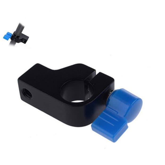 Jual 1/4" Thread Mount Rail Block Rod Clamp Rig 15mm Rod DSLR Rig ...