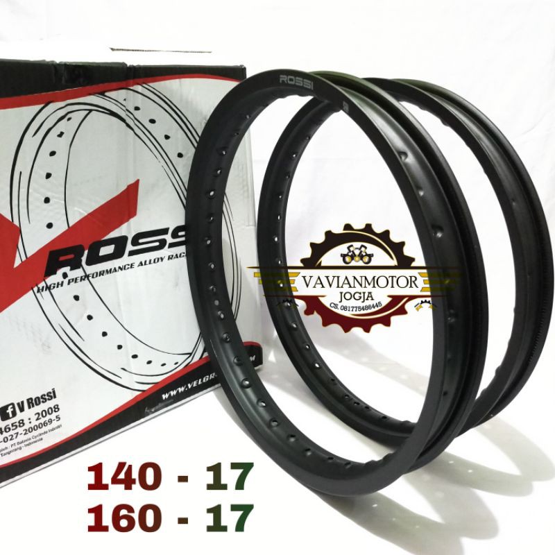 Jual Velg Veleg Pelg Peleg Pelek V Rossi VRossi 140 Ring 17 160 Ring 17 ...