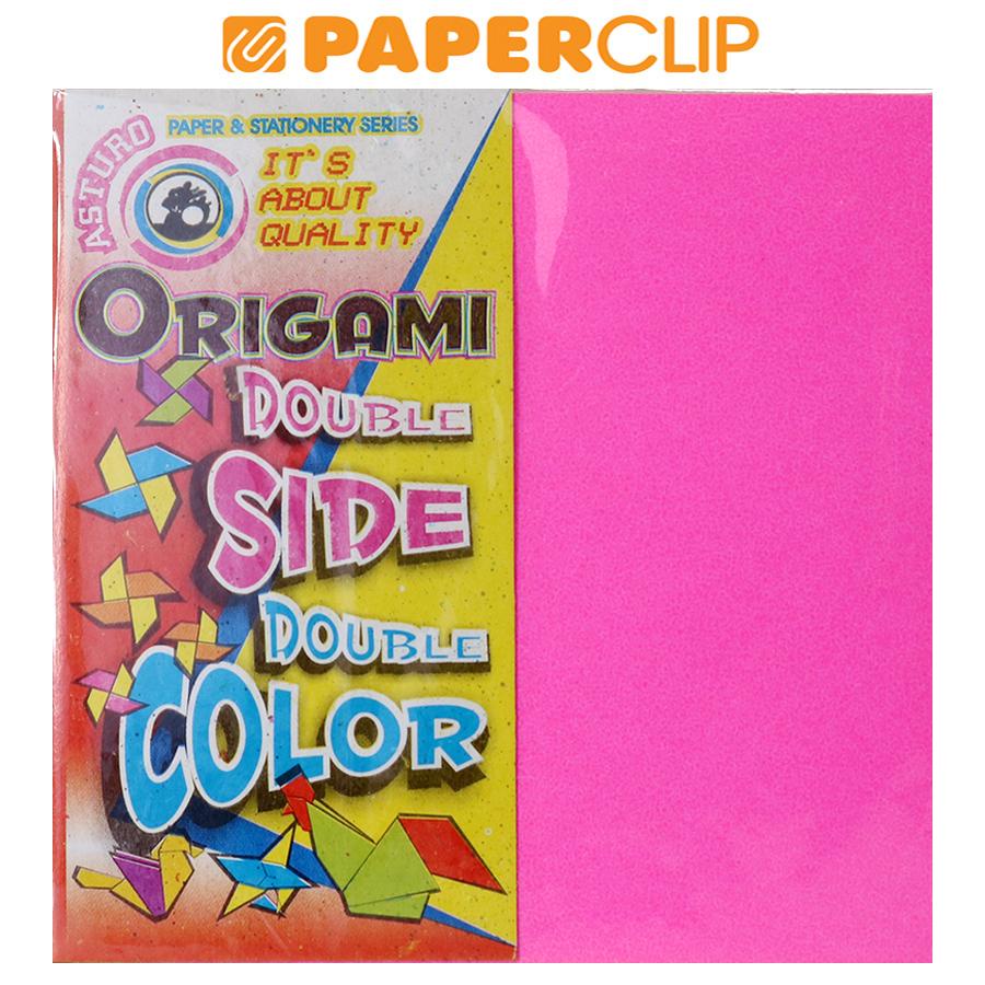 Jual KERTAS LIPAT ASTURO 10X10 DOUBLE SIDE COLOR | Shopee Indonesia