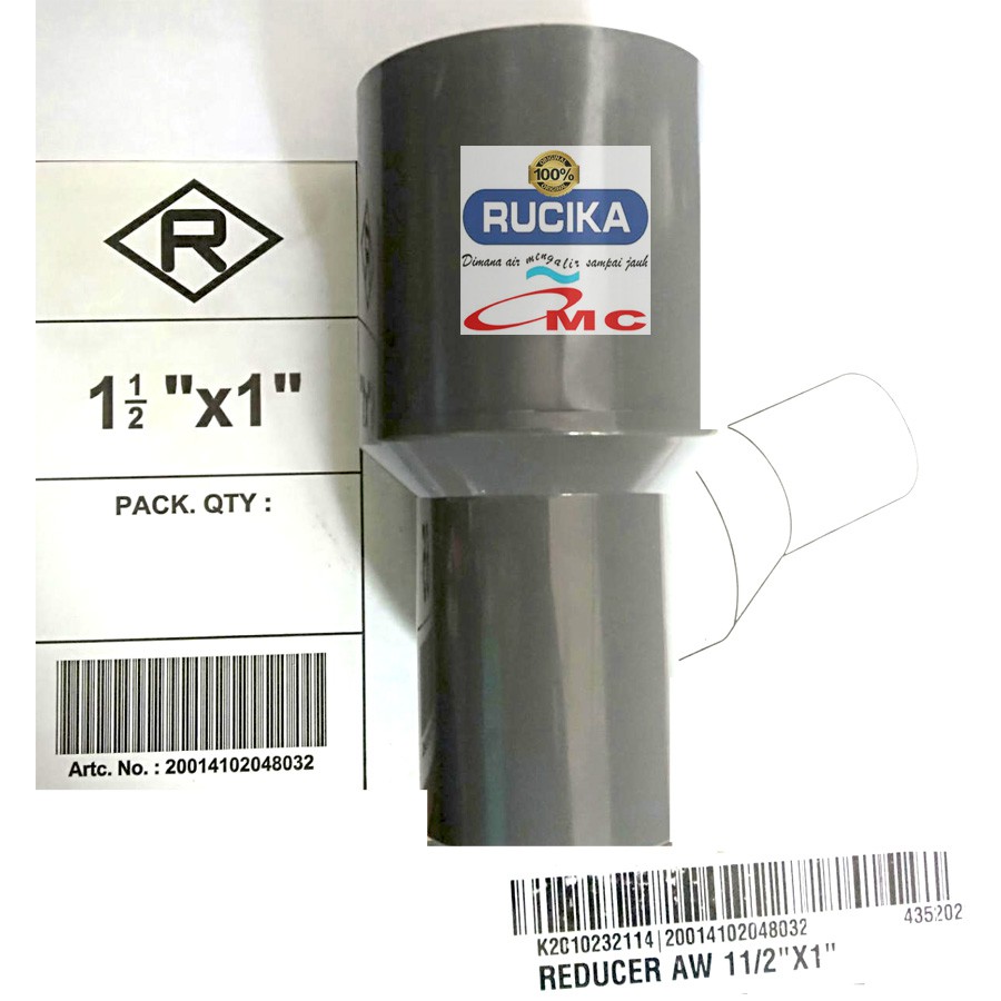 Jual Vlok Sock V sok Reducing Socket Reducer Aw 1 1/2 X 1 Inch RUCIKA ...