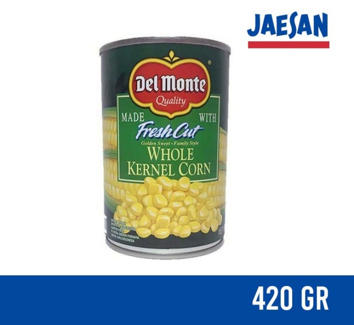 Jual Delmonte Jagung Kaleng / Fresh Cut Whole Kernel Corn 420gr ...