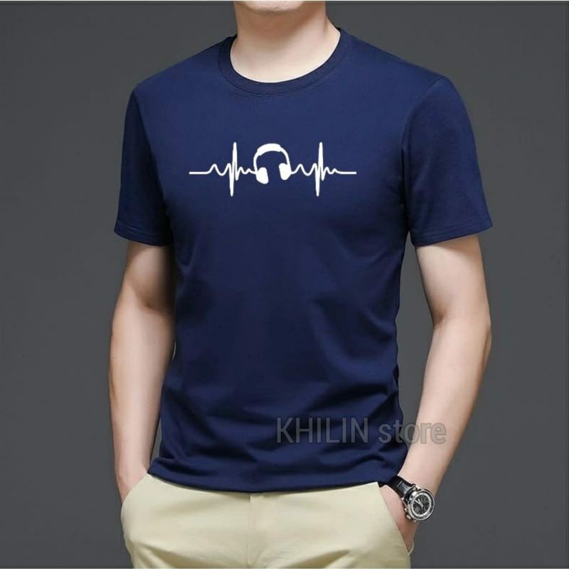 Jual Kaos Headset Pria Cotton Baju Kaos Pria Distro Tshirt Atasan ...