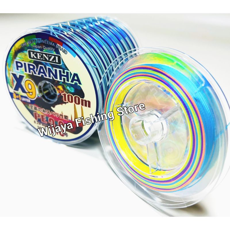 Jual Senar Pancing PE Kenzi Piranha x9 100m conecting | Shopee Indonesia