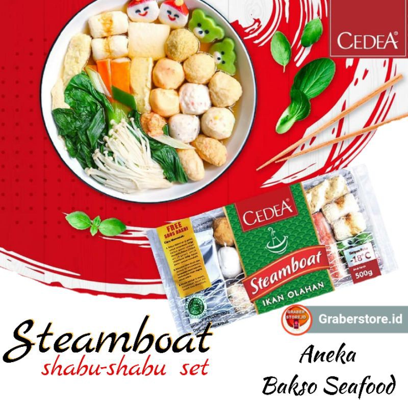 Jual CEDEA STEAMBOAT ( Shabu Set ) 500GR / ikan Olahan Cedea Seafood ...