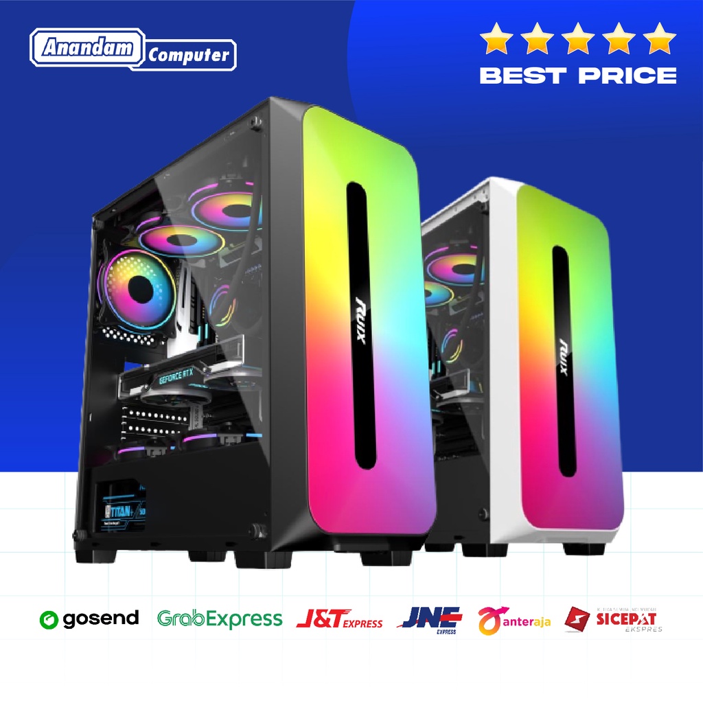 Jual Power UP RAPTOR 1820 - Full LED Front Casing PC Gaming Black ...