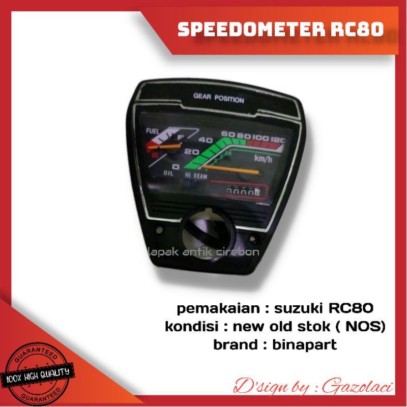 Jual Speedometer Spido Kilometer Suzuki RC 80 RC80 RC100 Old | Shopee ...
