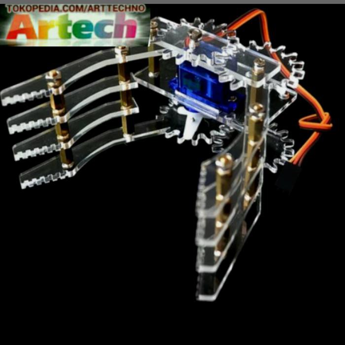 Jual Robot Arm sg90 mg90s servo Steering gear mechanical gear robot ...