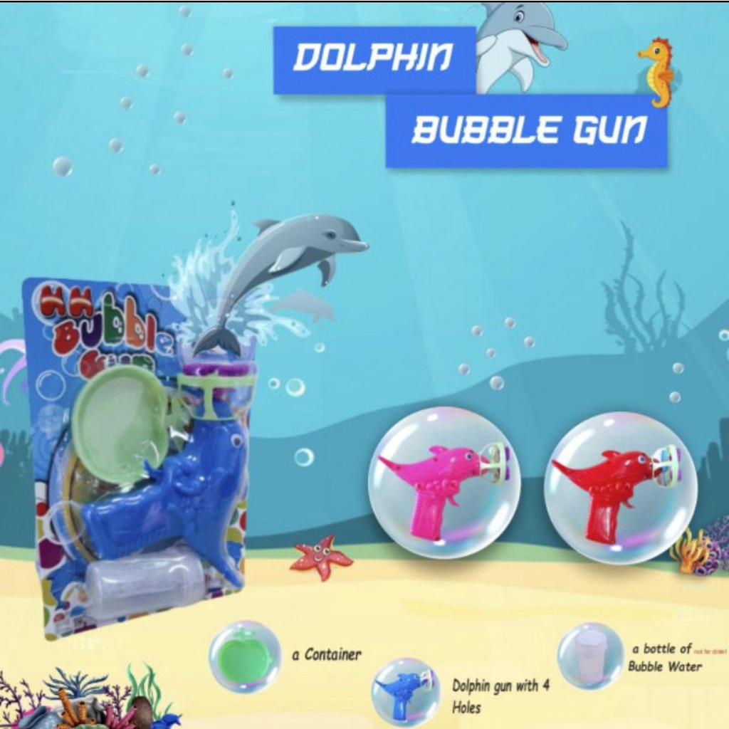 Jual Mainan Bubble Gun 4 Mata Shot. Pistol Gelembung Balon Sabun ...