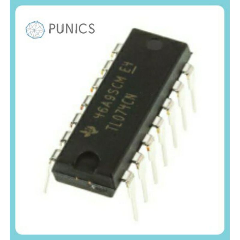 Jual IC TL074 TL074CN Quad Linear Operational Amplifier Op-Amp JFET Texas Instruments Original ...