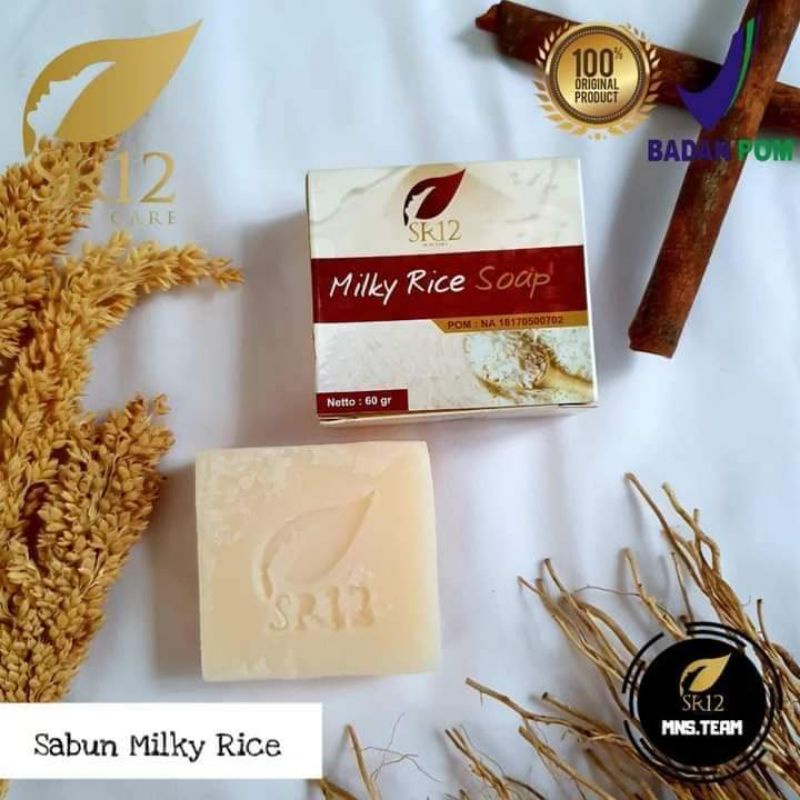 Jual Milky Rice Soap Sr12 / Sabun jenis Wajah Kombinasi / Sabun Untuk ...