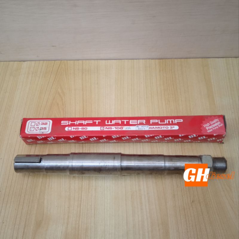 Jual shaft as pompa air ns 100 utuh / standar , ns 100 seal / bubut TEBAL 35 MM | Shopee Indonesia