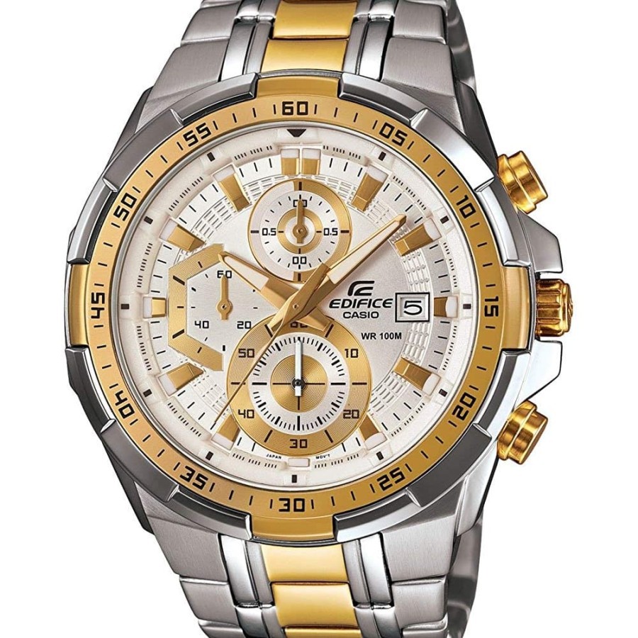 Jual JAM TANGAN PRIA CASIO EDIFICE EFR-539 KOMBI GOLD CHRONOGRAPH ...