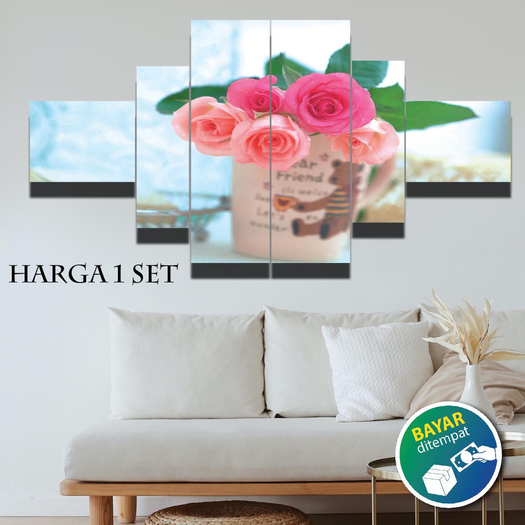 Jual Promo hiasan dinding ruang tamu aesthetic bunga besar ORIGINAL ...