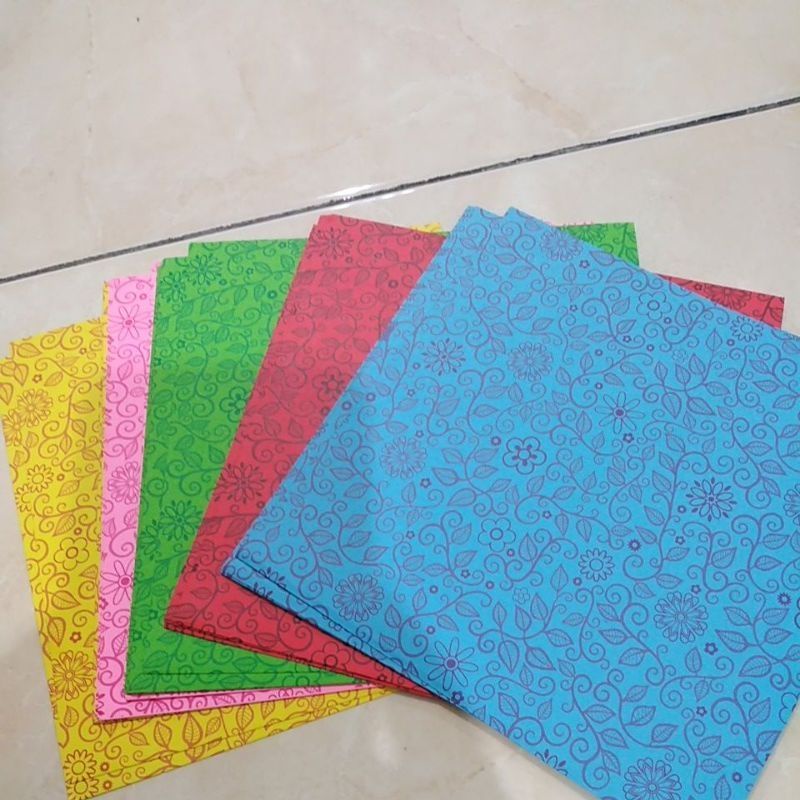 Jual Kertas lipat origami motif batik warna 20 lembar | Shopee Indonesia