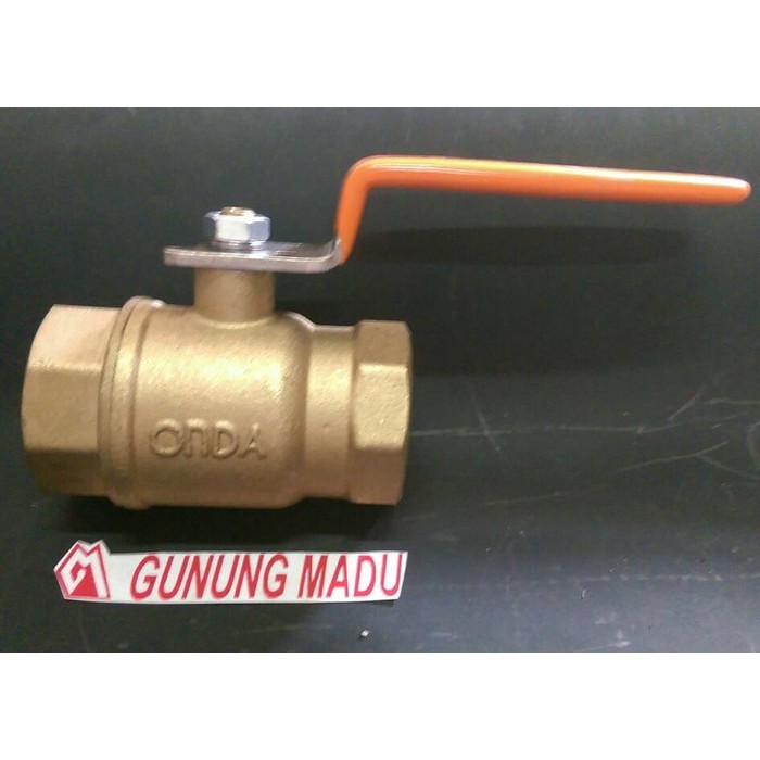 Jual BALL VALVE BESI KUNINGAN ONDA 1" / STOP KERAN / STOP KRAN AIR 1 inch | Shopee Indonesia