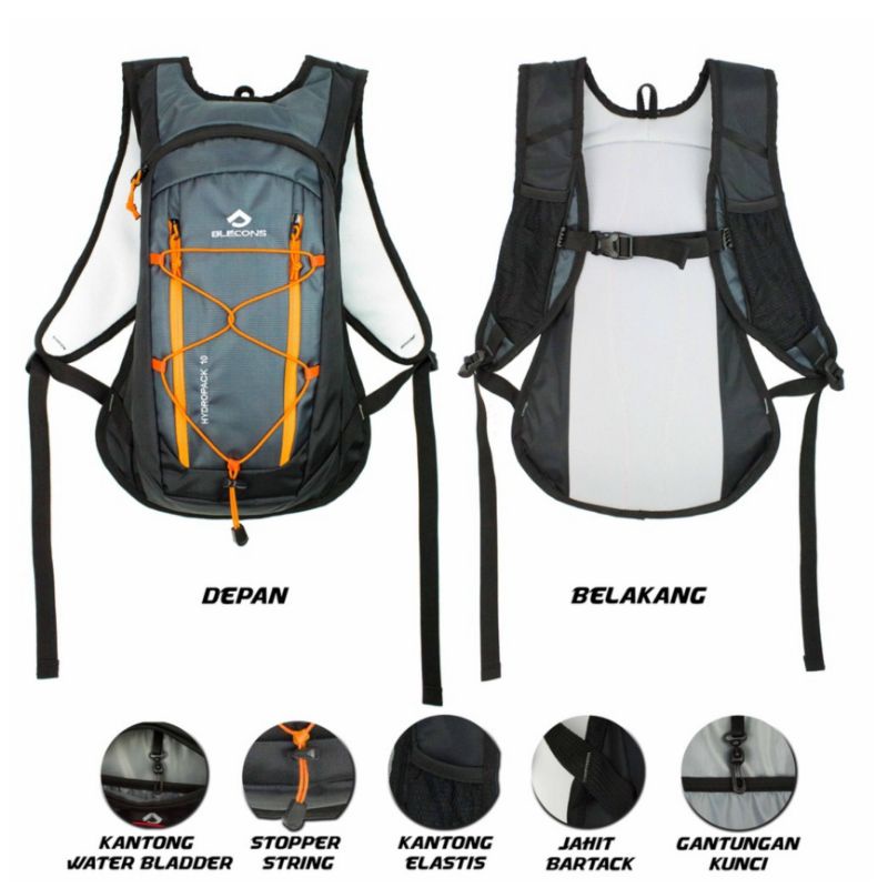 Jual TAS SEPEDA BLECONS RANSEL 10L ART HYDROPACK 10L / TAS PUNGGUNG ...