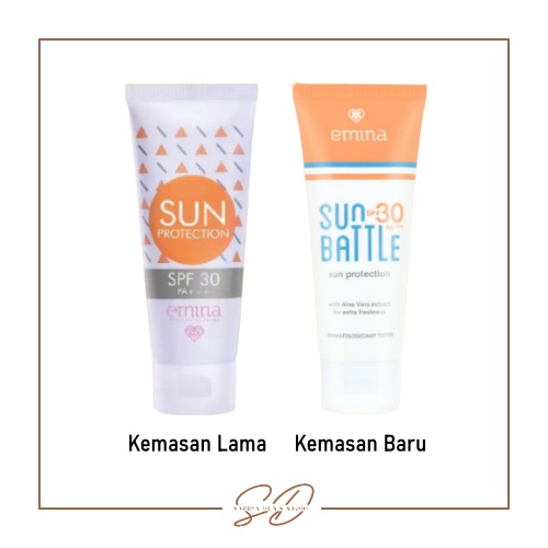 Jual Emina Sun Battle Sun Protection SPF 30 PA+++ 23 ml Fun Size Travel ...
