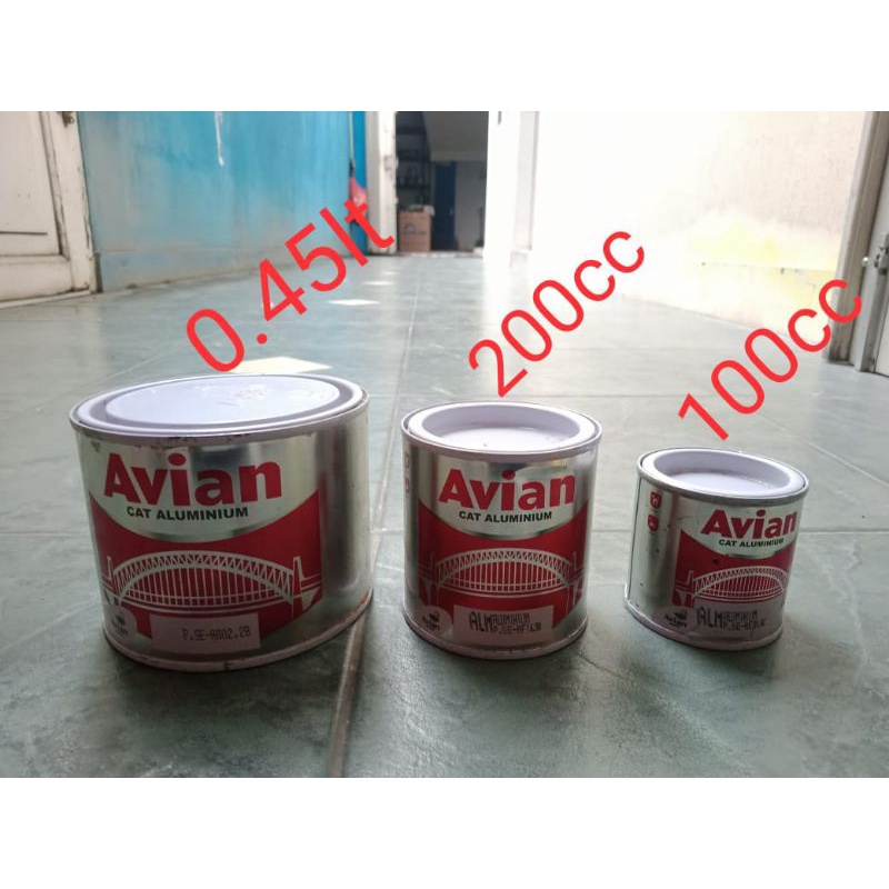 Jual Avian Aluminium Paint cat silver ekonomis 100cc | Shopee Indonesia
