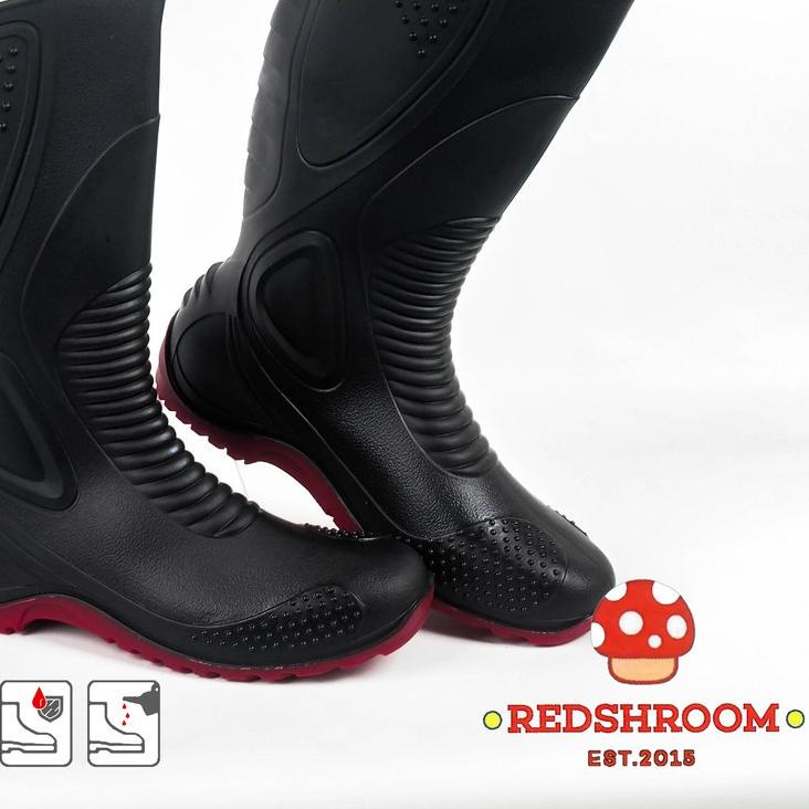 Jual SEPATU BOOT TINGGI AP BOOTS AP MOTO 1 HITAM MERAH SEPATU BOOT ...