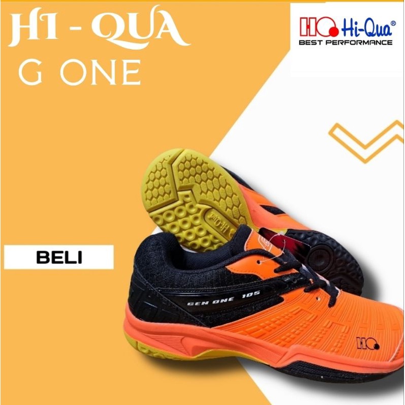 Jual Sepatu Badminton Hiqua / Sepatu Hi-Qua G One ORIGINAL / Sepatu ...
