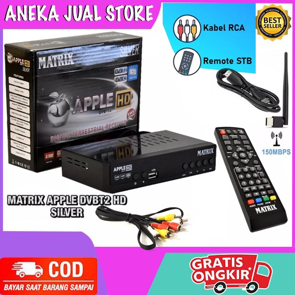 Jual Receiver Tv Set Top Box Matrix Silver DVB T2 Digital -Bergaransi ...