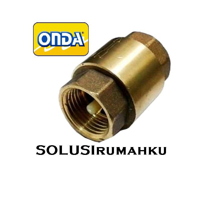 Jual ONDA Tusen Klep Kuningan 1 1/4" Spring Check Valve Tusen ONDA 11/4 ...