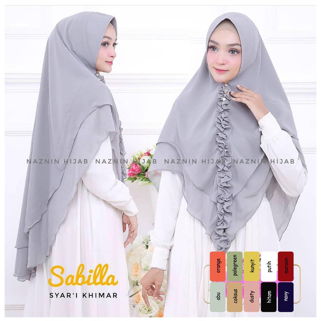 Jual JILBAB MUSLIM RAHMIA REMPEL KHIMAR / HIJAB INDONESIA / DAILY ...