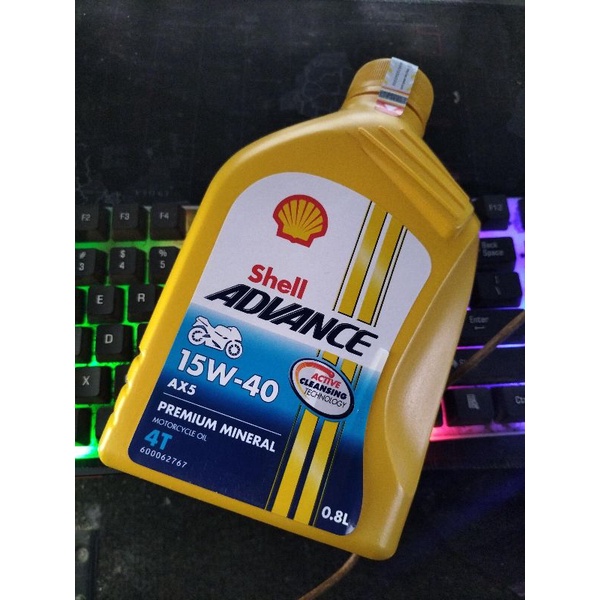 Jual SHELL ADVANCE 15W-40 AX5 4T 0,8 L | Shopee Indonesia