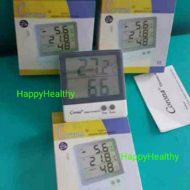 Jual Corona Thermometer,Thermo,Termo Hygrometer GL99 ukur kelembapan ...
