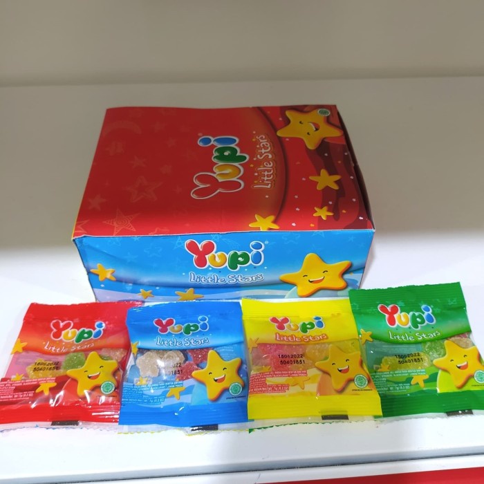 Jual (JURAGAN) Permen YUPI All Varian Rasa Isi 24 Pcs Per Box Baby Bear / Little Star / Gummy ...