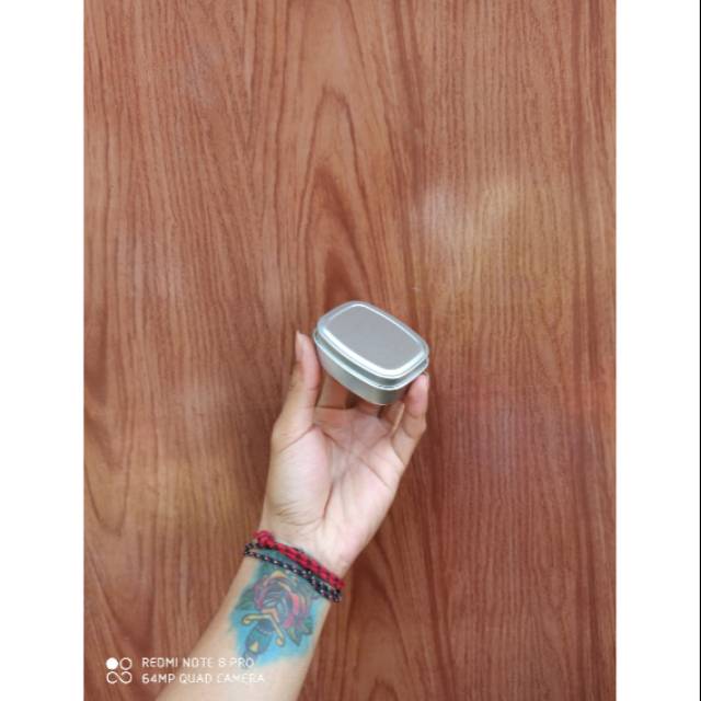 Jual Kaleng Pomade Kotak Silver 60 Gram - Kaleng Alumunium Kotak Silver ...