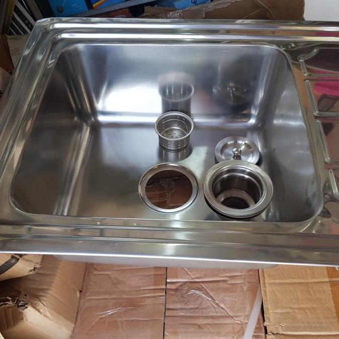 Jual Bak Cuci Piring Stainless Tebal 100Cm X 46Cm Anti Karat | Shopee ...