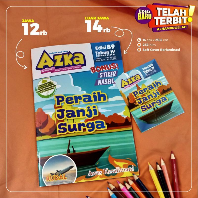 Jual Majalah Azka Edisi 89 : PERAIH JANJI SURGA | Shopee Indonesia