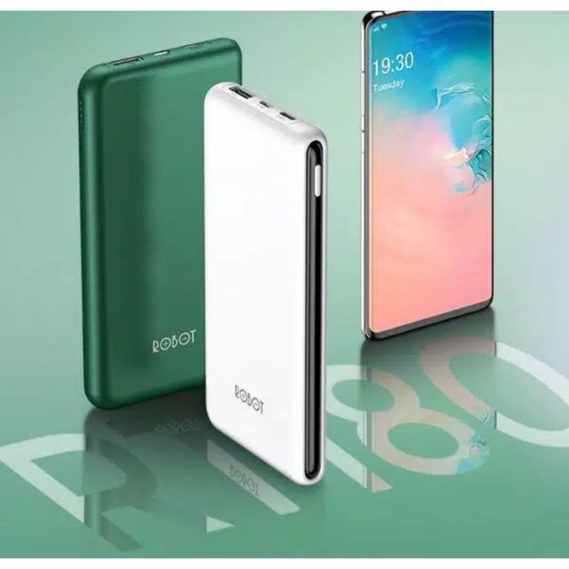 Jual POWER BANK ROBOT RT180 10000MAH / ROBOT RT12 ORIGINAL | Shopee ...