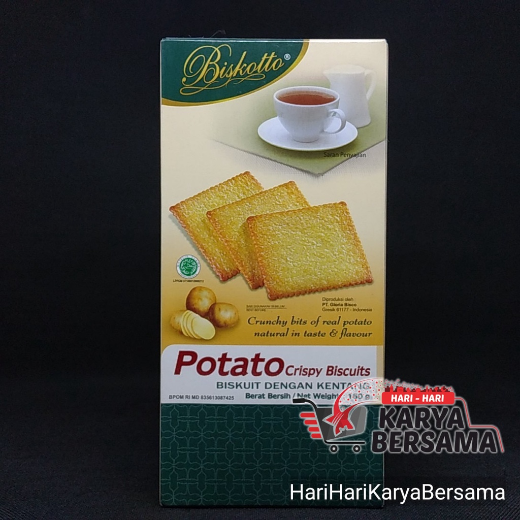 Jual BISKOTTO POTATO CRISPY BISCUITS 160GR | Shopee Indonesia