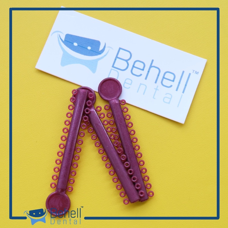 Jual Karet Behel Motif Power O ring Bulat PREMIUM - Dental rubber band ...