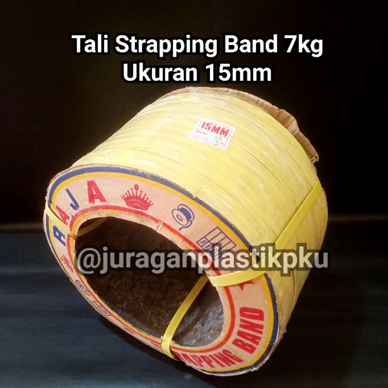 Jual Tali Strapping Band 7 Kg Ukuran 15mm | Tali Klem Pengikat Kuning ...