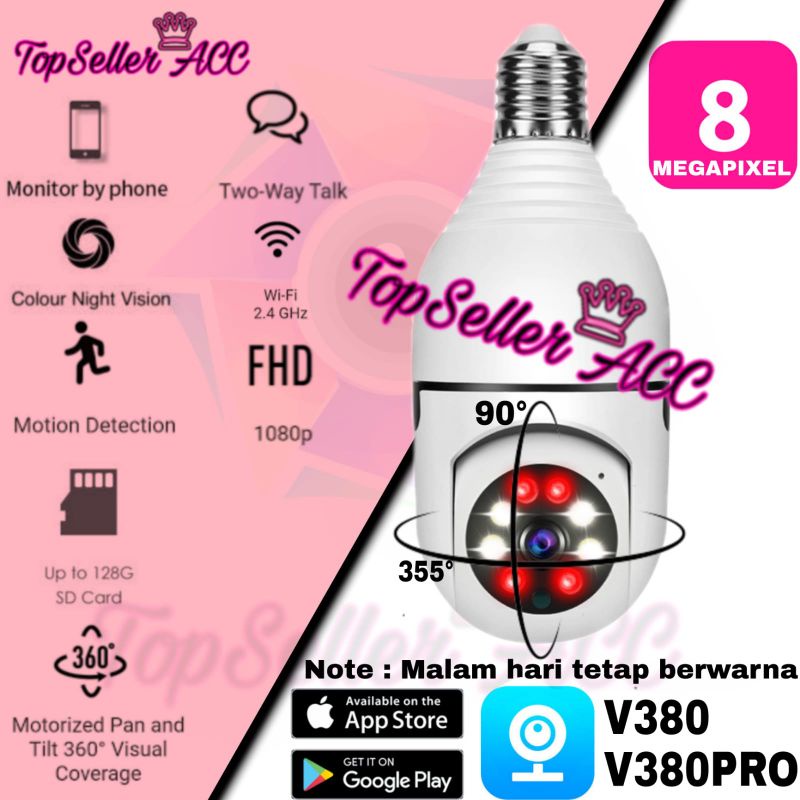 Jual NEW IP CAMERA CCTV BOHLAM 8MP V380/V380PRO PTZ SPEED DOME MINI BISA GERAK | Shopee Indonesia