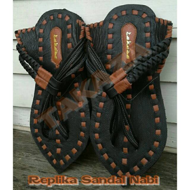Jual TAKAZA| Sandal Kulit Model Terompah Nabi| Sandal Pria Unik ...