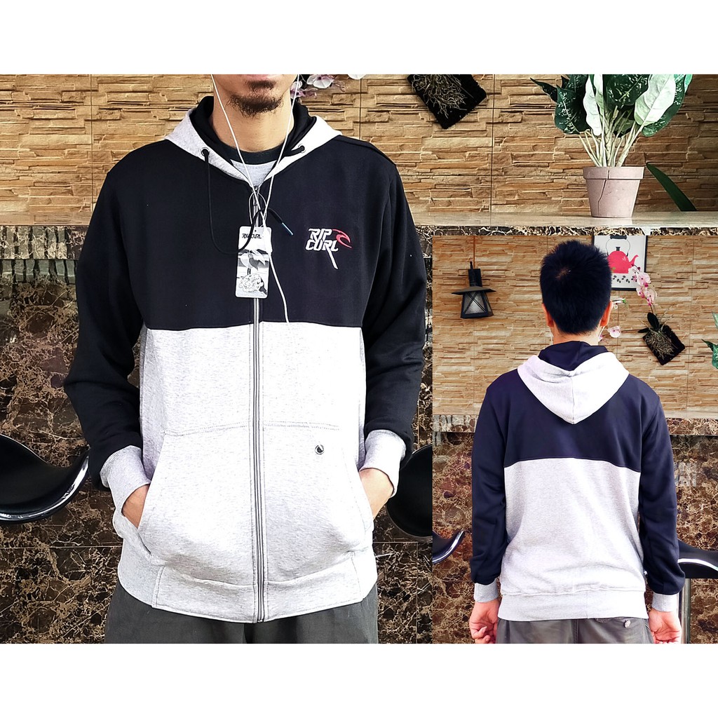 Jual JAKETPRIARIPCURL 2D HITAM ABU MISTY COTTON PREMIUM TEBAL | Shopee ...