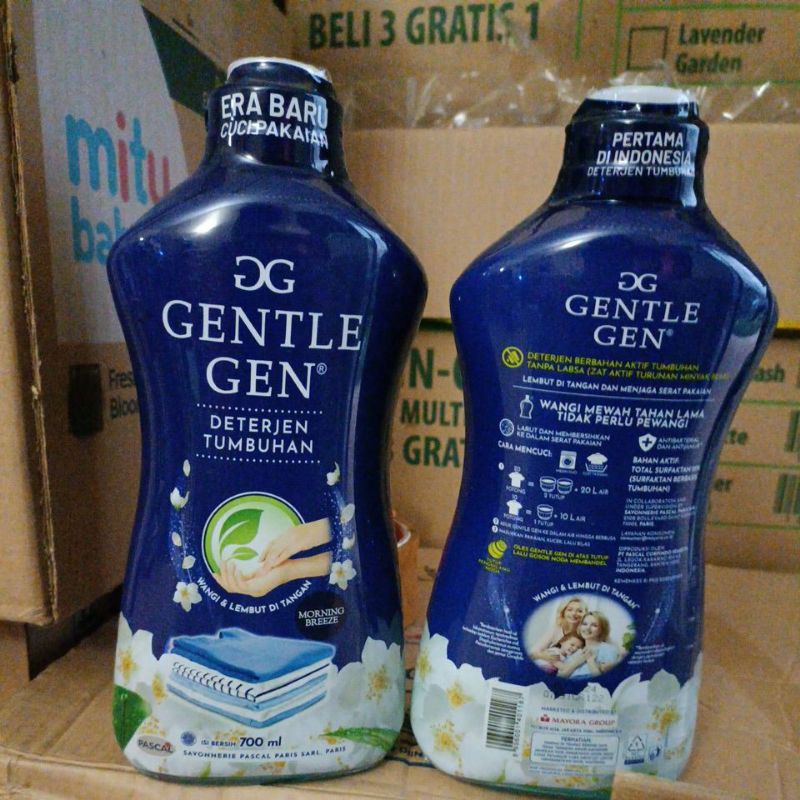 Jual COD Gentel Gen Detergent cair 700ml | Shopee Indonesia