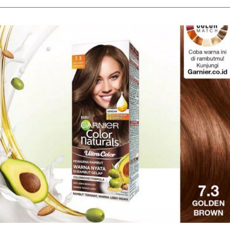 Jual Garnier Color Naturals Hair Color - 7.3 Golden Brown (Cat ...