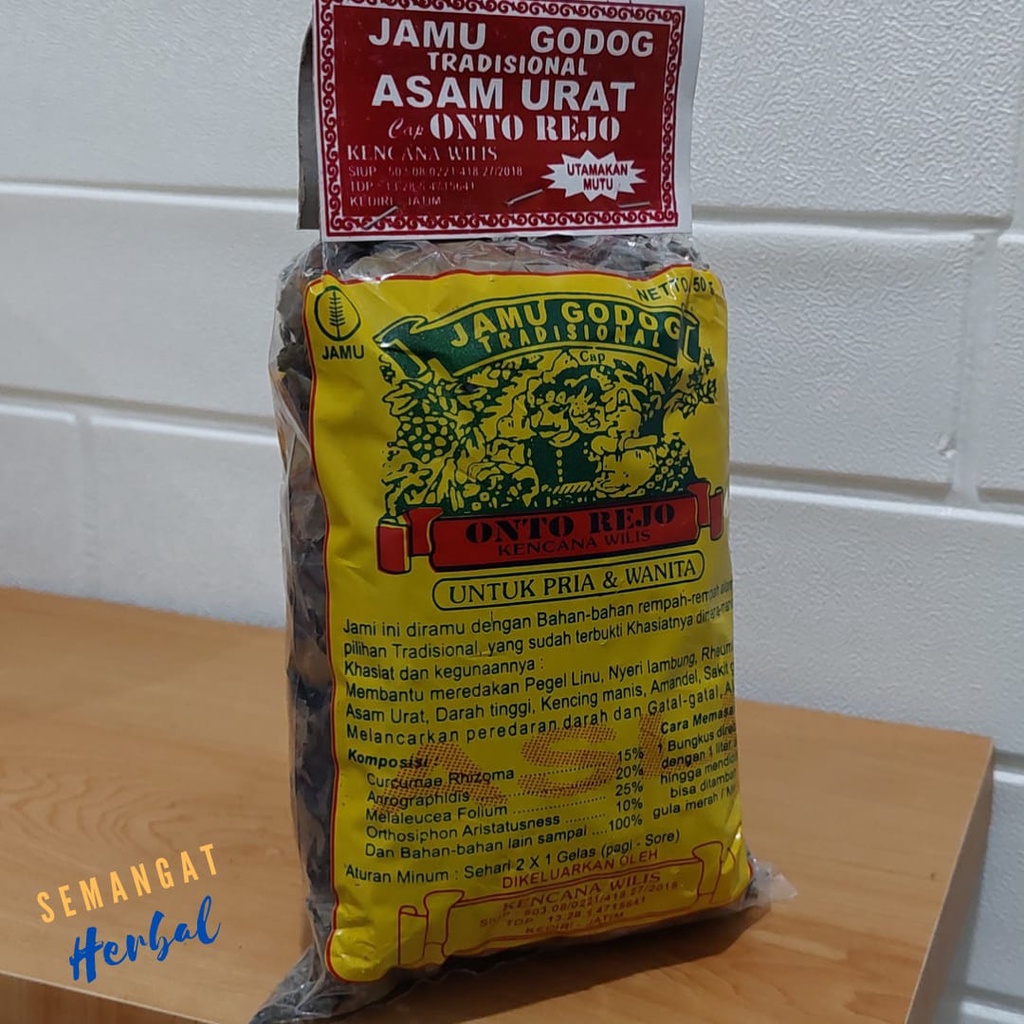 Jual Jamu Godog / Godok Tradisional Asam Urat Onto Rejo | Shopee Indonesia