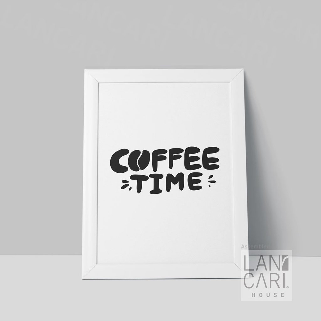 Jual Lukisan Seni Coffee Time Minimalis Bingkai Dekorasi Ruangan Hiasan ...